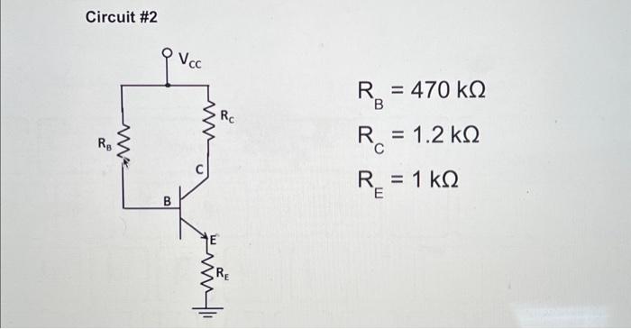 Solved Build each BJT biasing circuit shown. For each | Chegg.com