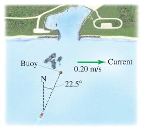 Solved A boat is traveling where there is a current of | Chegg.com