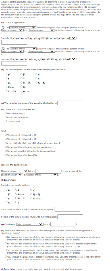 Solved slgnificantly reduce the proportion of defective | Chegg.com