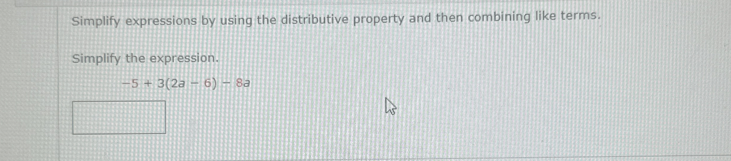 Solved Simplify expressions by using the distributive | Chegg.com
