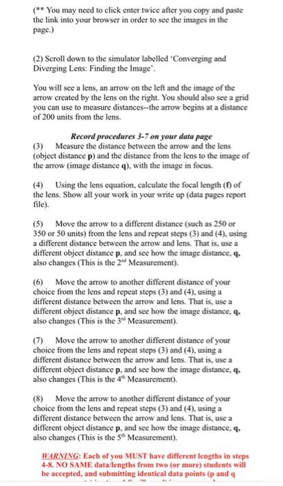 Objective: - To determine the focal length of a | Chegg.com