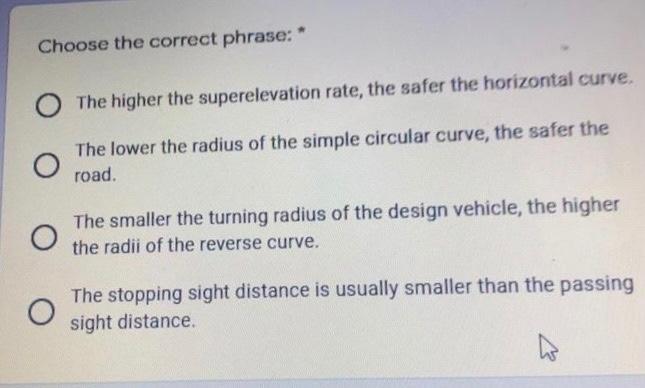 Solved Given a 4-lane undivided road with a cross-slope | Chegg.com