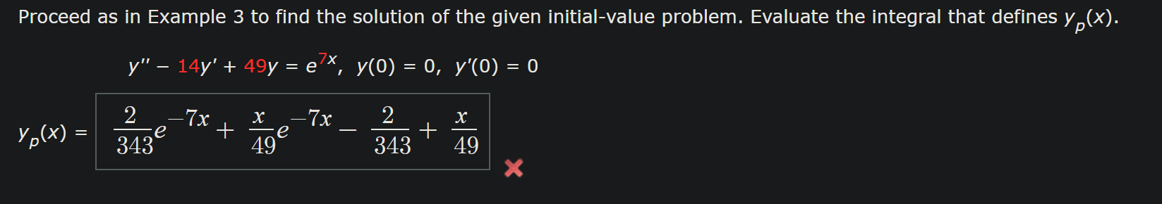 Solved Proceed as in Example 3 ﻿to find the solution of the | Chegg.com