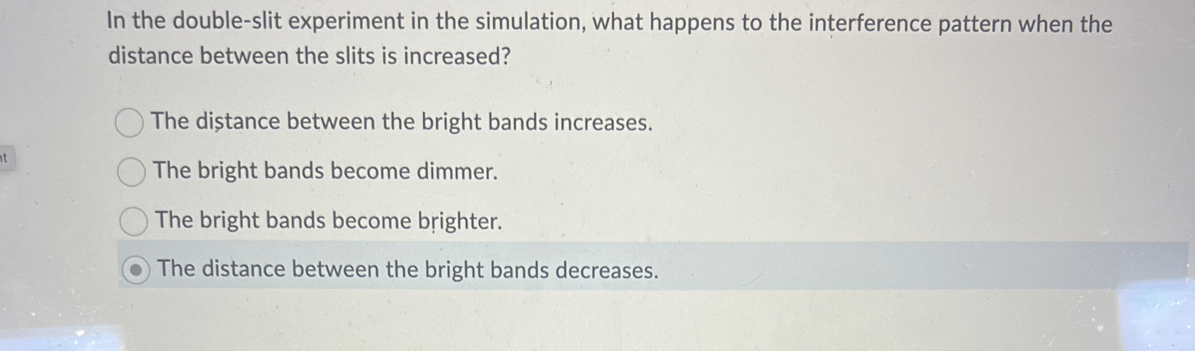 Solved How is the diffraction pattern oriented relative to | Chegg.com
