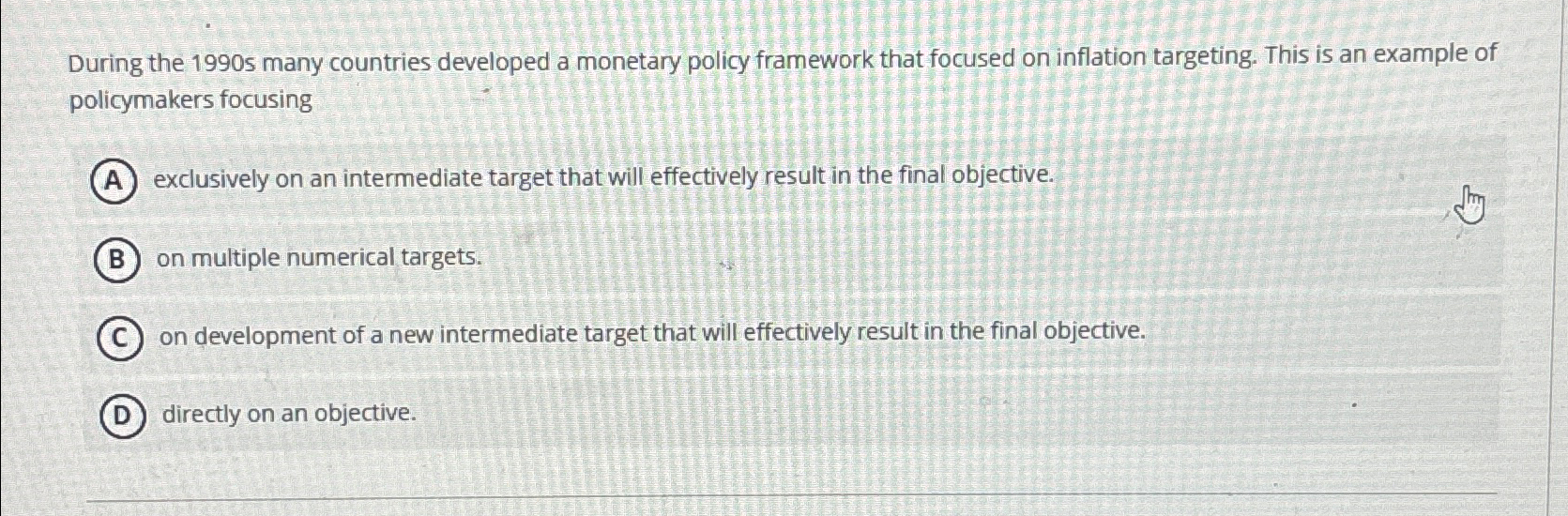 Solved During the 1990 ﻿s many countries developed a | Chegg.com