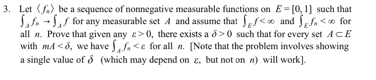 Solved Let (:fn:) ﻿be a sequence of nonnegative measurable | Chegg.com