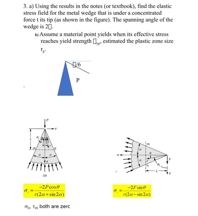 3. a) Using the results in the notes (or textbook), | Chegg.com