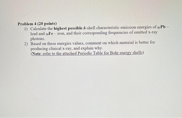 Solved Problem 4 (20 points) 1) Calculate the highest | Chegg.com