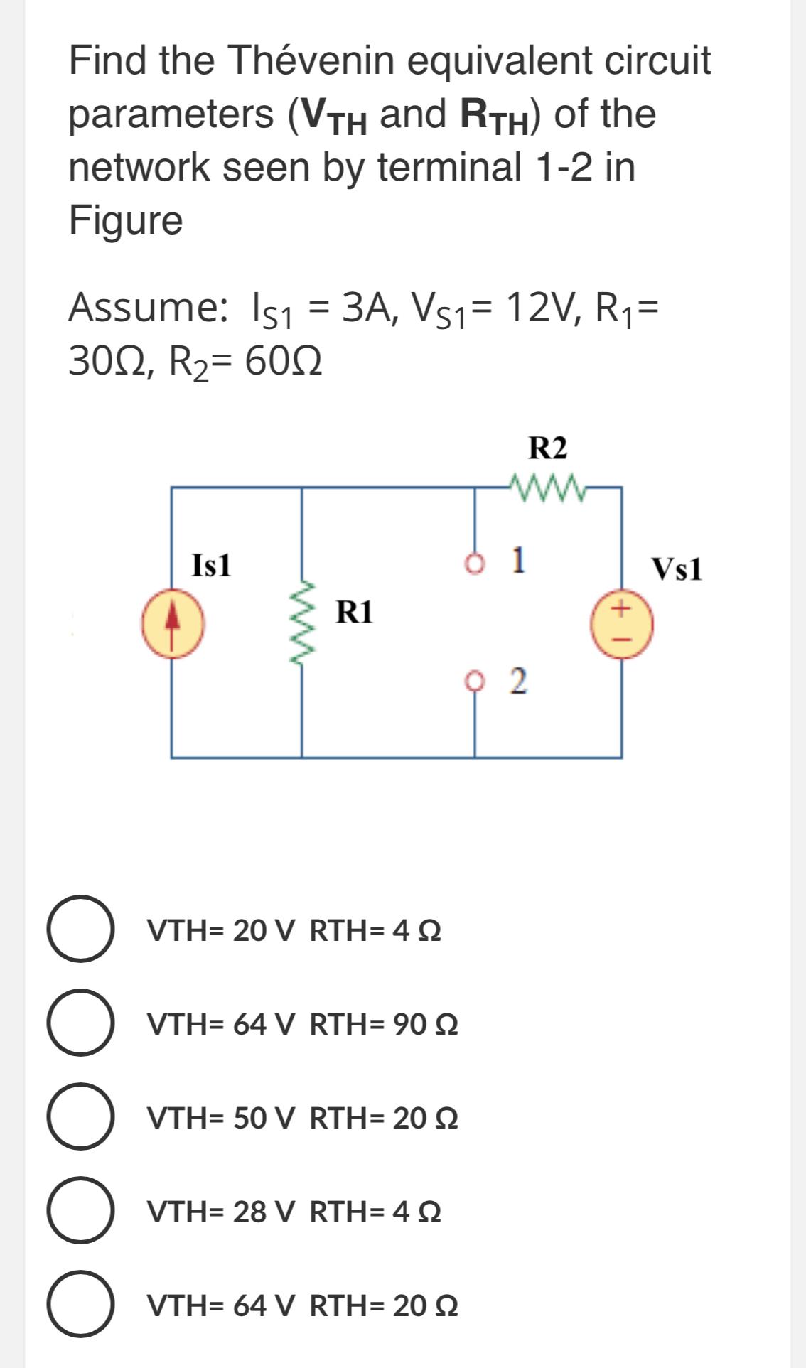 Solved Find the Thévenin equivalent circuit parameters and | Chegg.com
