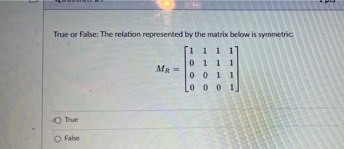 Solved B A blank adjacency matrix is given below: - - 1 1 1 | Chegg.com