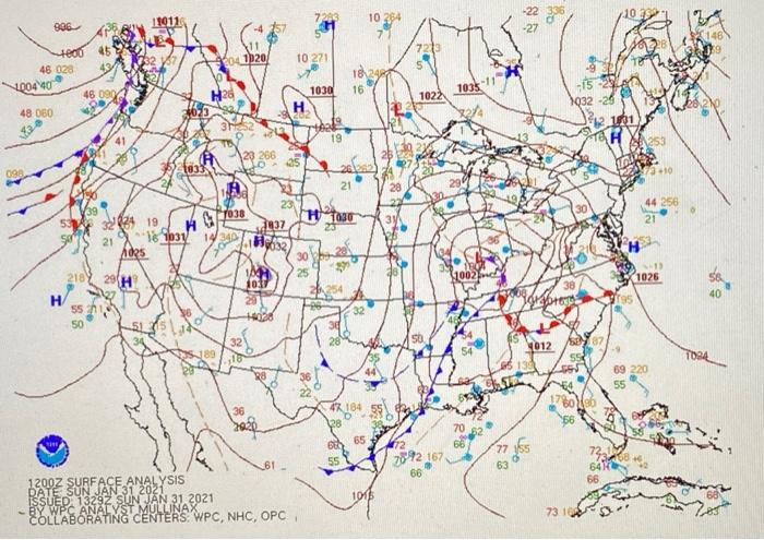 Solved Lesson Title: Surface Map Orientation The surface map | Chegg.com