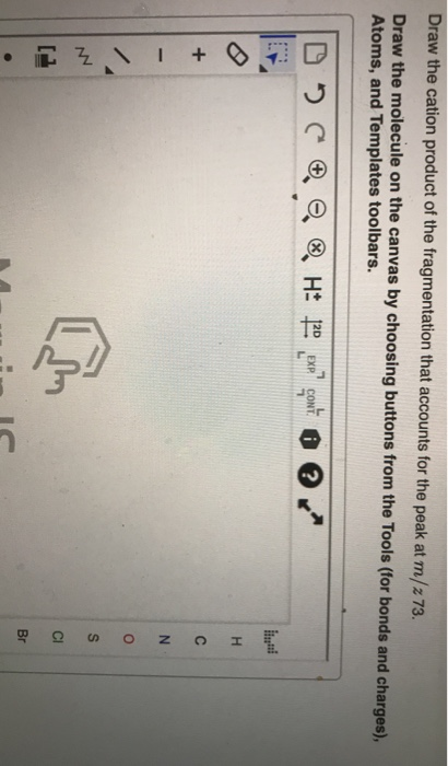 Draw the cation product of the fragmentation that | Chegg.com