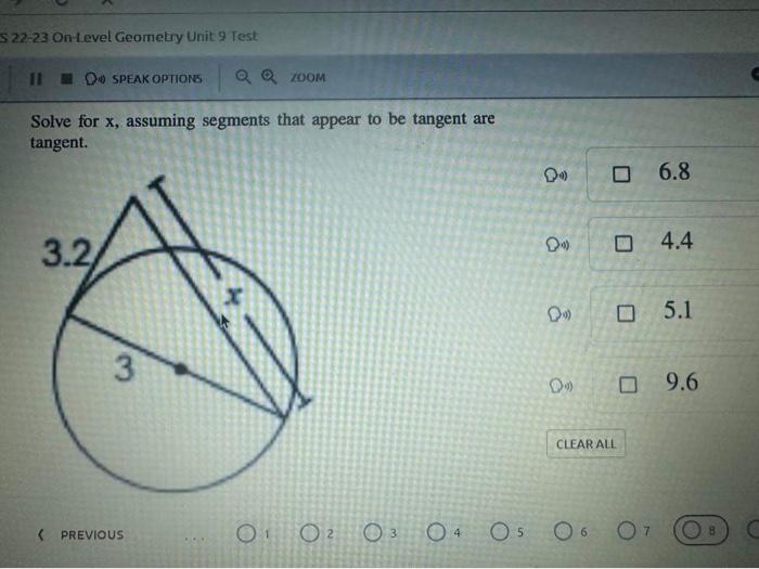 Solved Solve for x, assuming segments that appear to be | Chegg.com