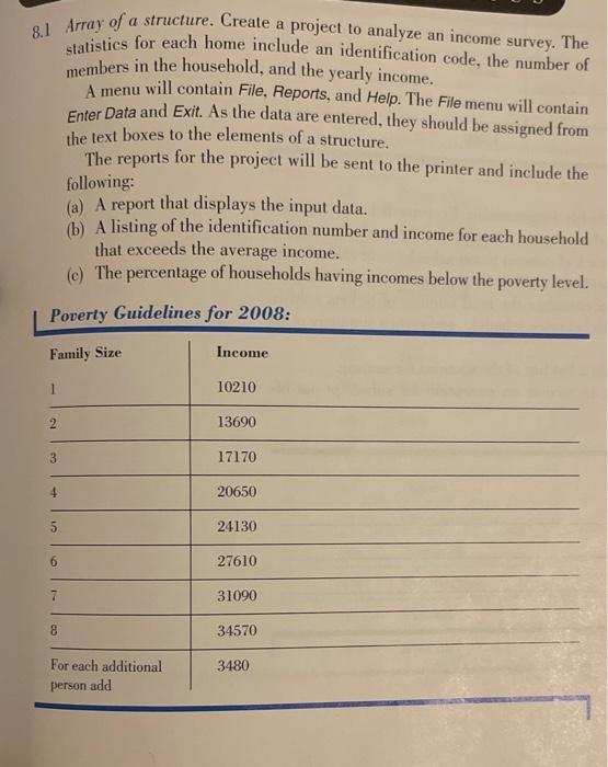Solved 8.1 exercise need this programmed in windows vb | Chegg.com