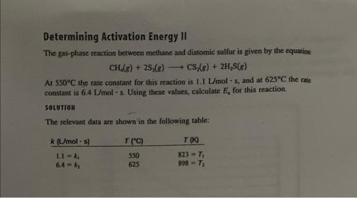 Solved Part 3C. Calculation of the Activation Energy. Graph | Chegg.com