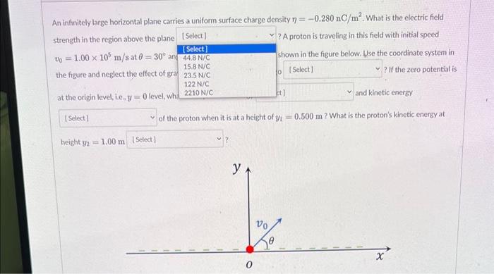 [solved] An Infinitely Large Horizontal Plane Carries A Un