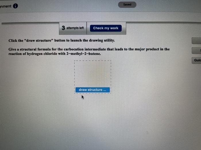 Solved Saved inment 0 3 attempts lett Check my work Click | Chegg.com