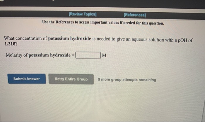 Solved [Review Toples) [References) Use the References to | Chegg.com