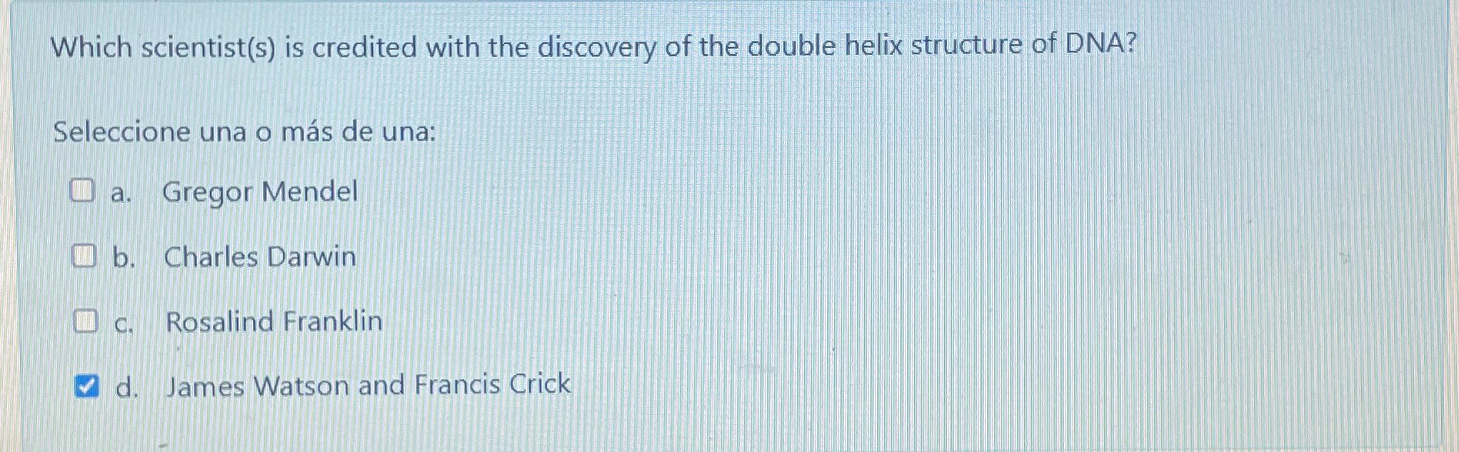 Solved Which scientist(s) ﻿is credited with the discovery of | Chegg.com