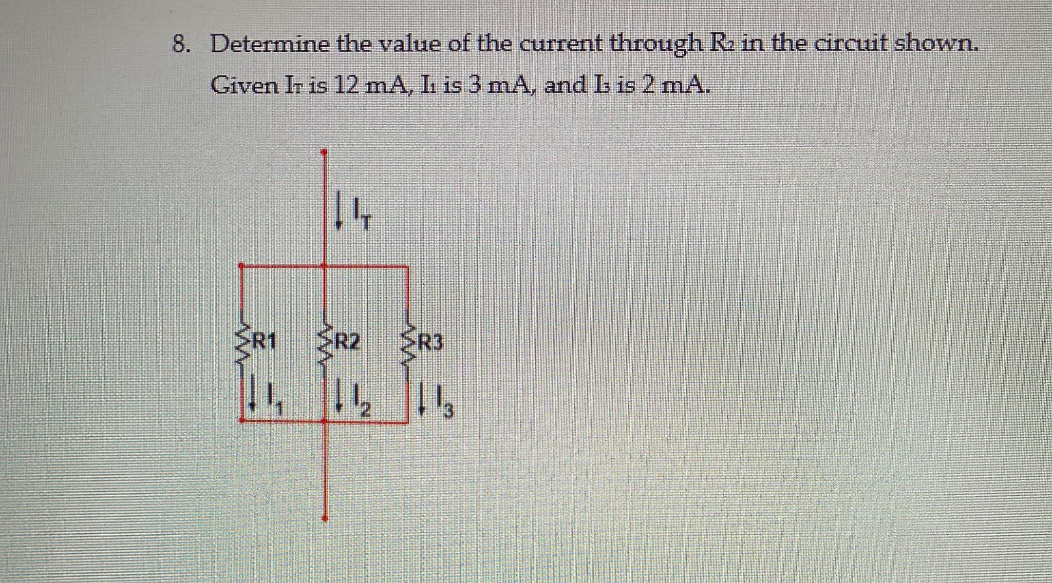 Solved Determine the value of the current through R2 ﻿in the | Chegg.com