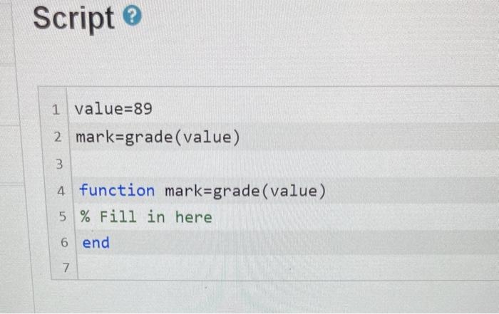 Solved Create a function to determine test grades based on | Chegg.com