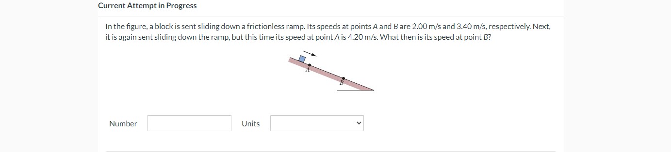 Solved Current Attempt in ProgressIn the figure, a block is | Chegg.com