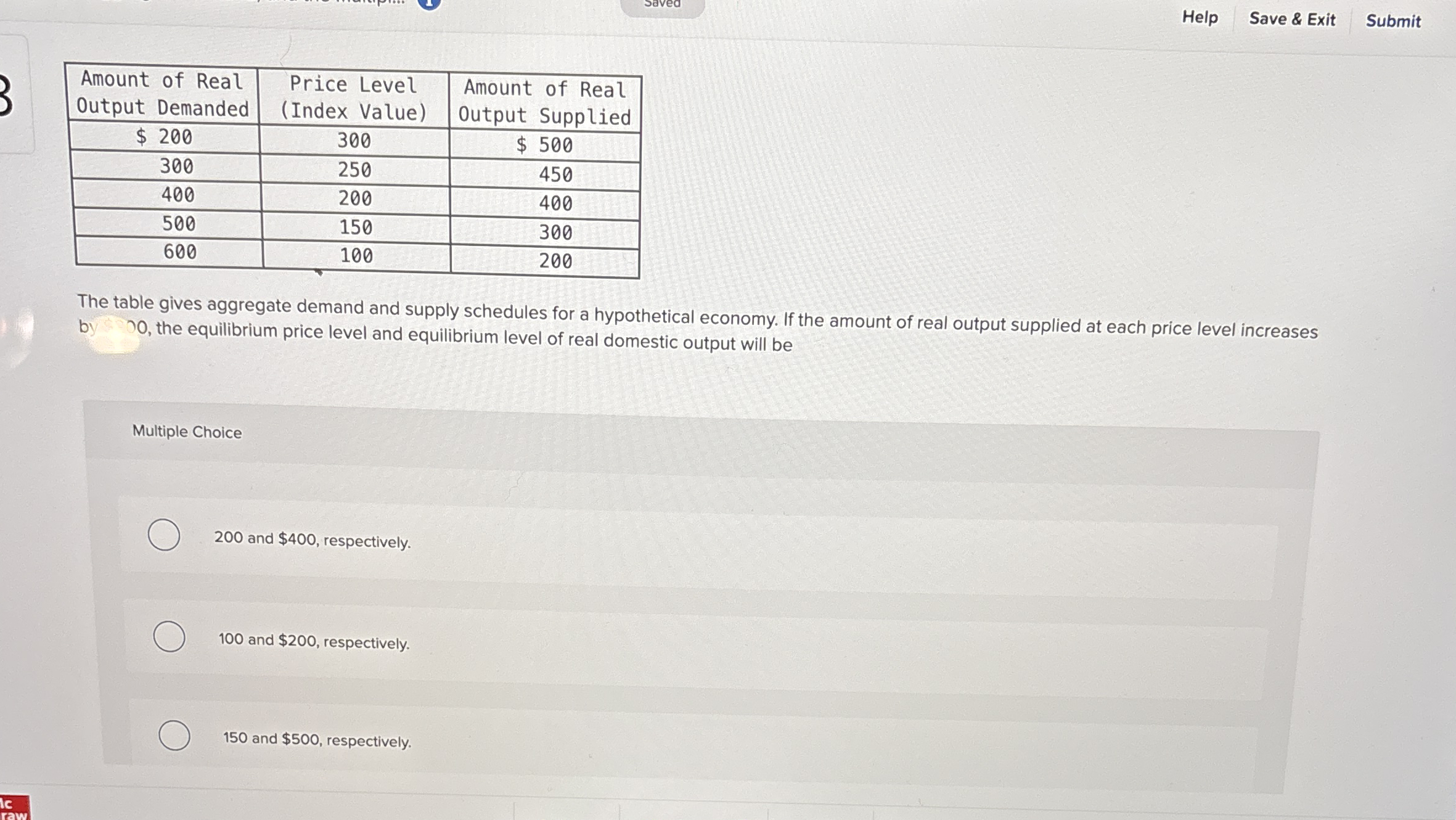 High Quality SOLUTION HelpSave & ExitSubmit\table[[\table[[Amount of | Chegg.com