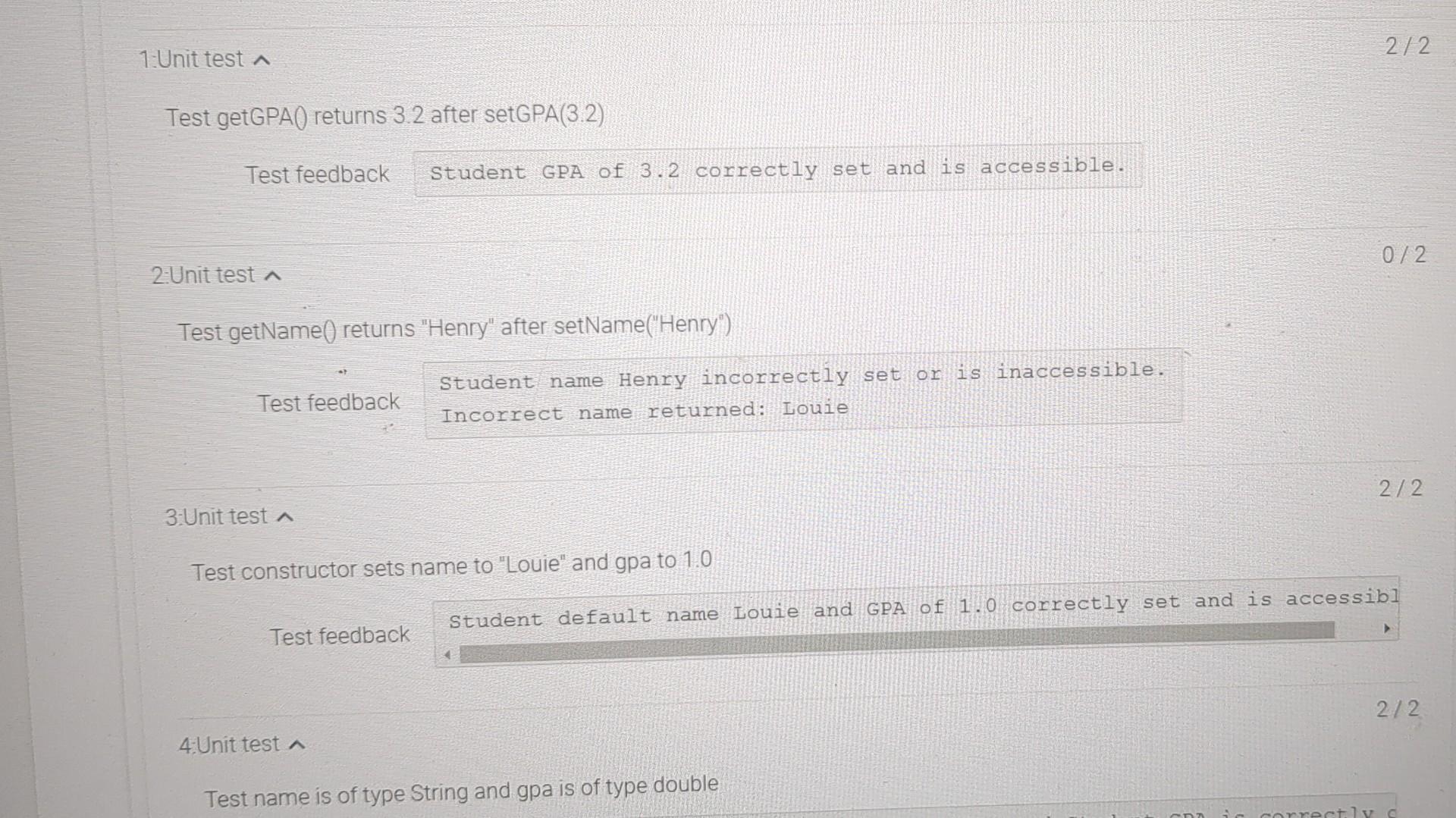 Solved Student.java Load defaultStudent.java Run your | Chegg.com