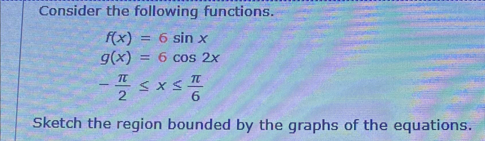 Solved Consider The Following
