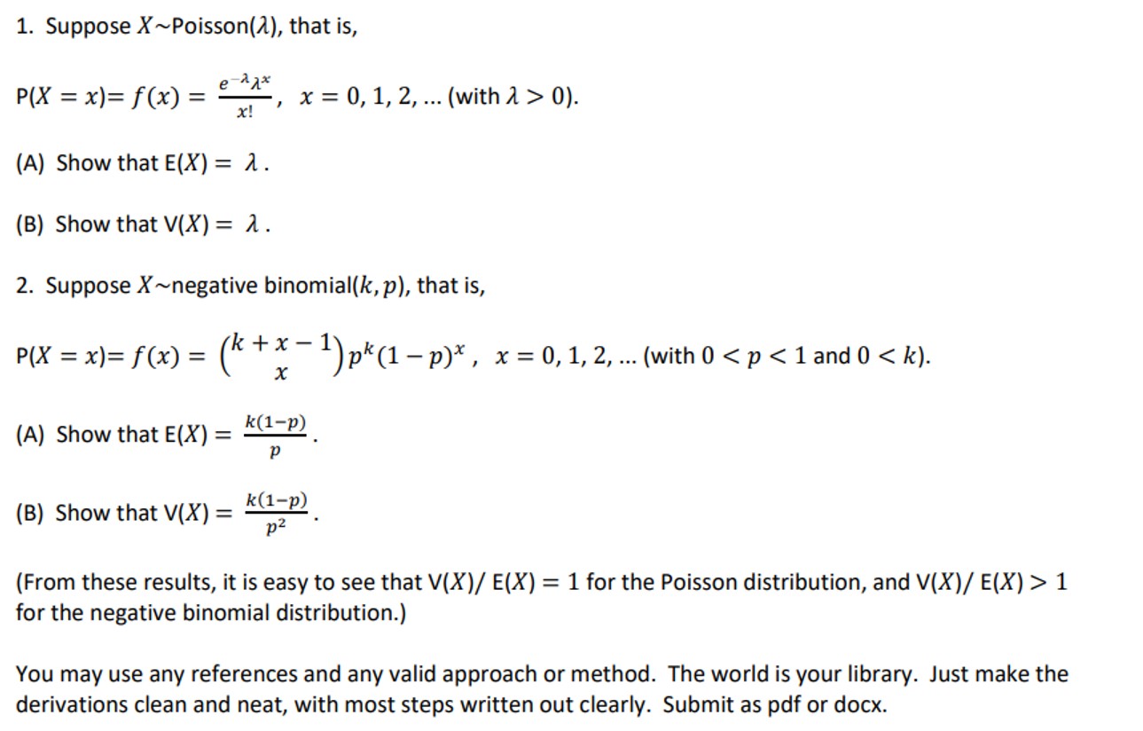 Solved Suppose x∼ ﻿Poisson (λ), ﻿that | Chegg.com