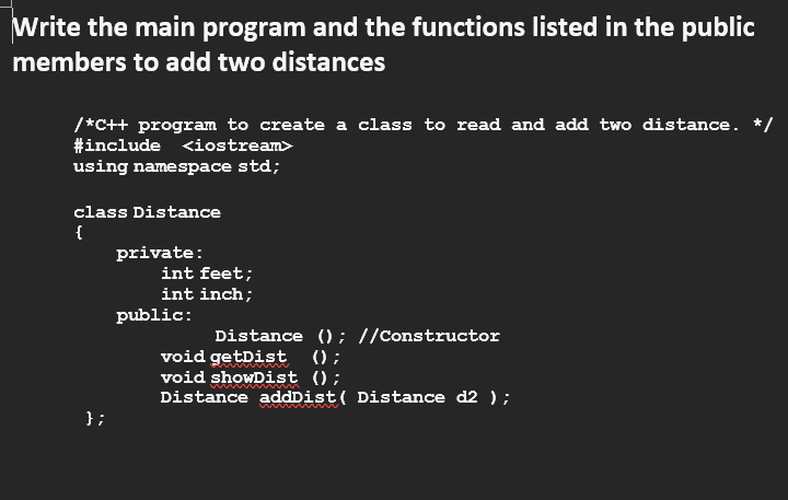Solved Jrite The Main Program And The Functions Listed In