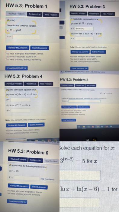 Solved HW 5.3: Problem 1 HW 5.3: Problem 3 Previous Poem | Chegg.com