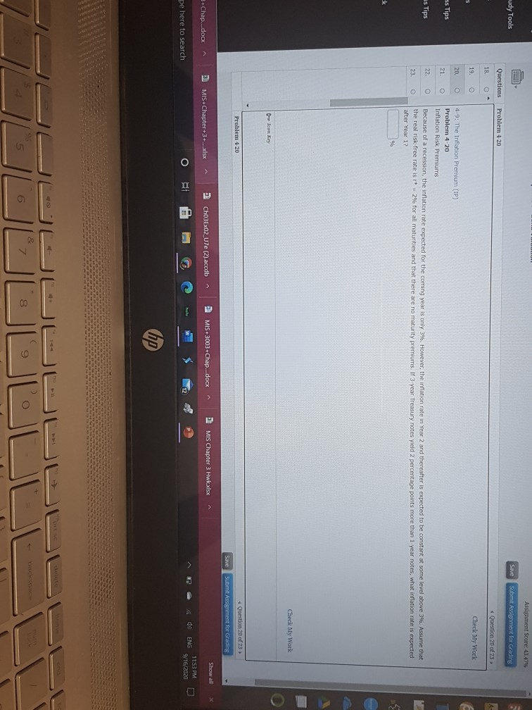 Solved Assignment Score: 43.47% mudy Tools Save Submit | Chegg.com