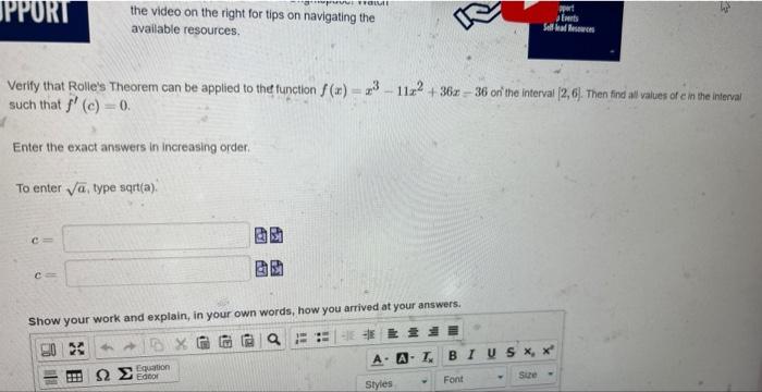 Solved verify that rolle's theorem can be applied to the | Chegg.com