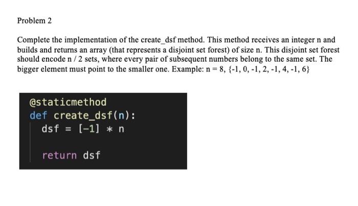 Solved The class is given, follow instructions in python. | Chegg.com