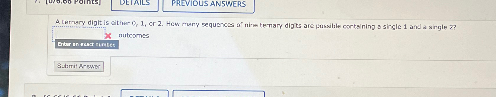 Solved A ternary digit is either 0,1 , ﻿or 2 . ﻿How many | Chegg.com