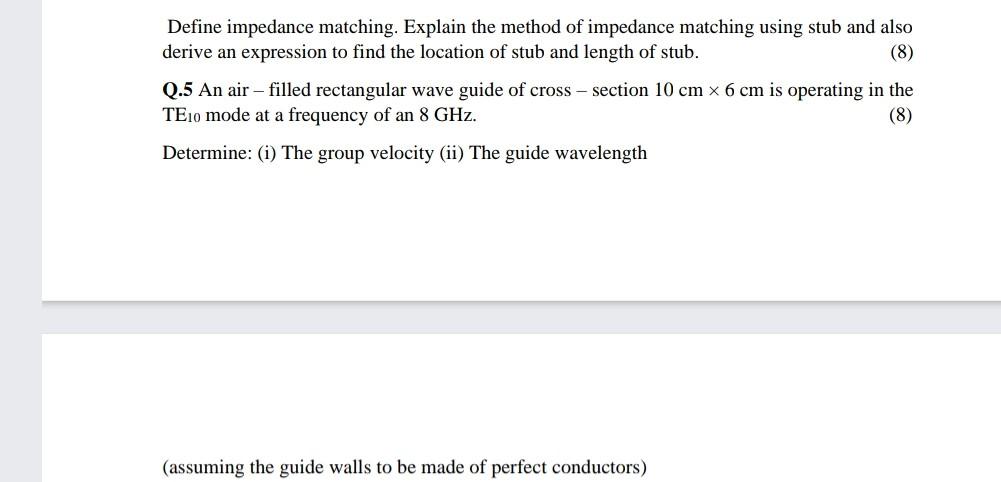 Solved Q.3 Derive an expression for the reflection | Chegg.com