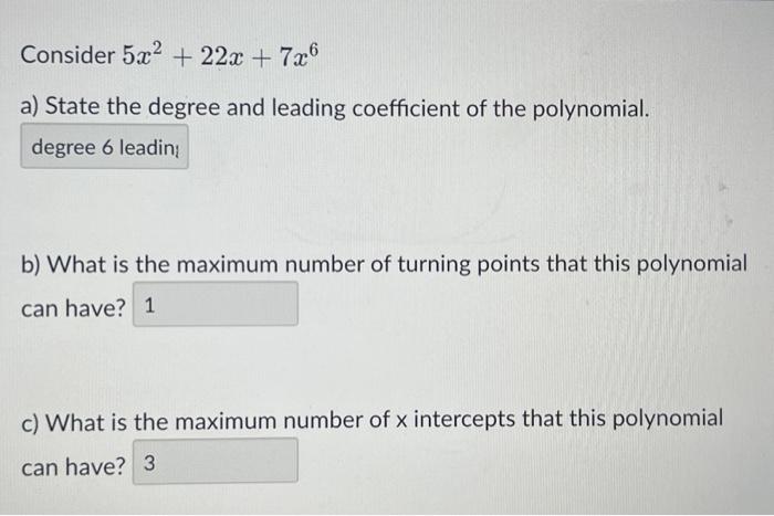 Solved what is the max number of turning points that this | Chegg.com