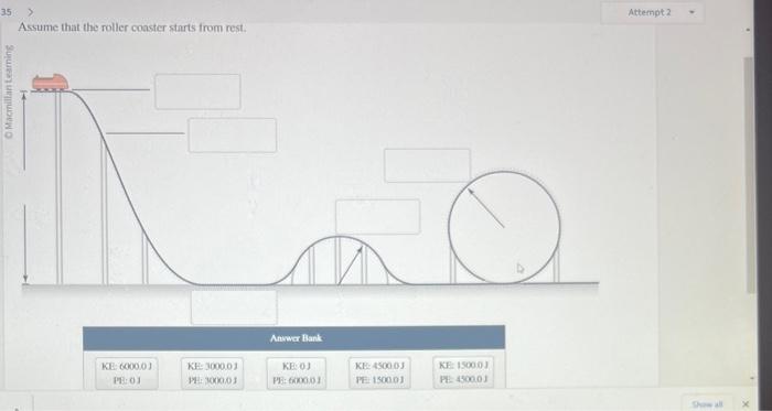 Solved 5> Assume that the roller conster starts from rest. | Chegg.com