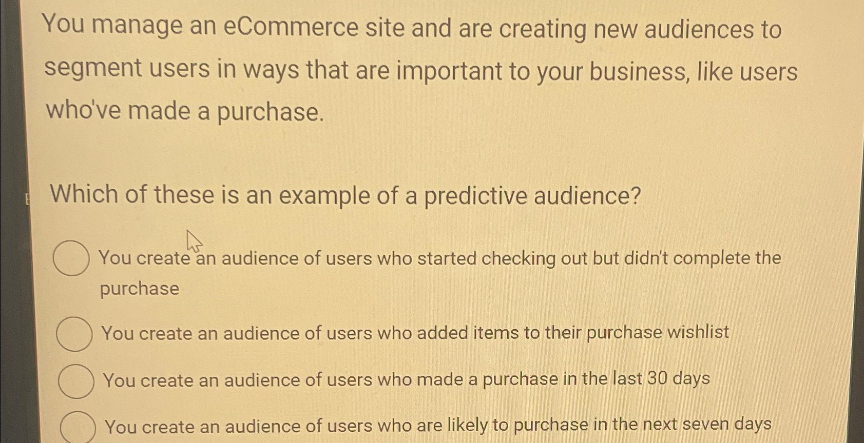 Solved You manage an eCommerce site and are creating new | Chegg.com