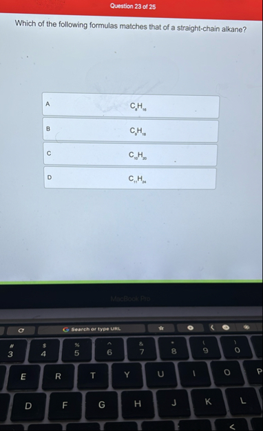 Solved Question 23 ﻿of 25Which of the following formulas | Chegg.com