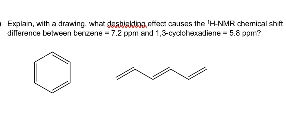 Solved Explain, with a drawing, what deshielding effect | Chegg.com
