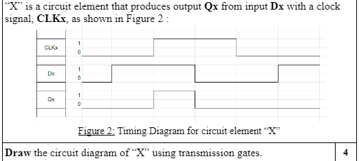 Solved " x " ﻿is a circuit element that produces output Qx | Chegg.com