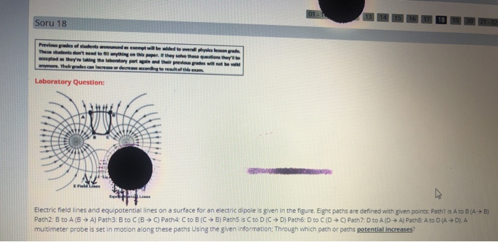 Solved 01 - Soru 18 Preview of tudents we will be wided to | Chegg.com
