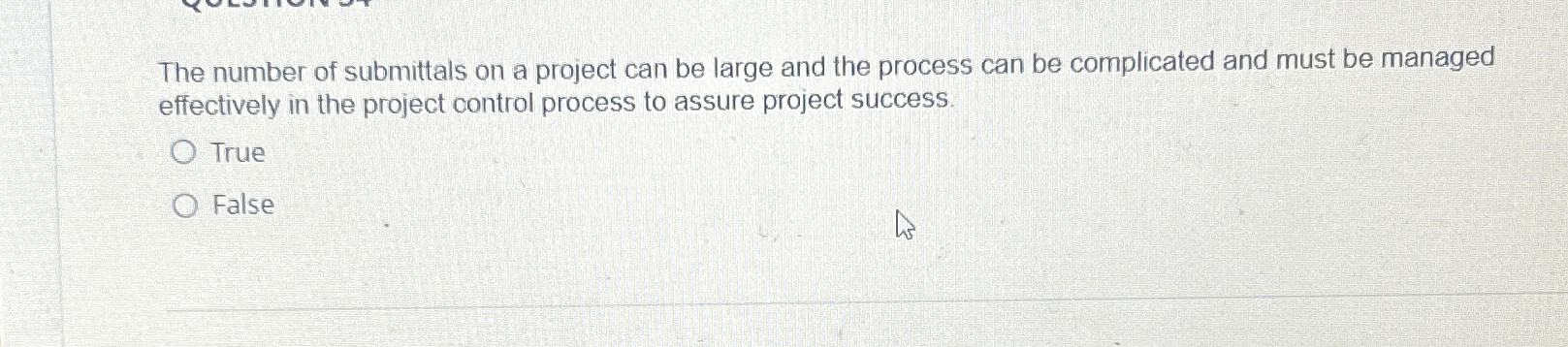 Solved The number of submittals on a project can be large | Chegg.com