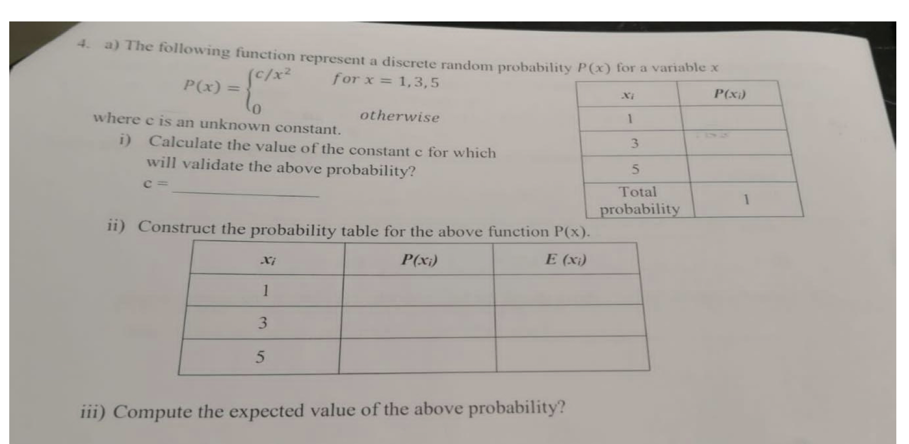 Solved a) ﻿The following function represent a discrete | Chegg.com