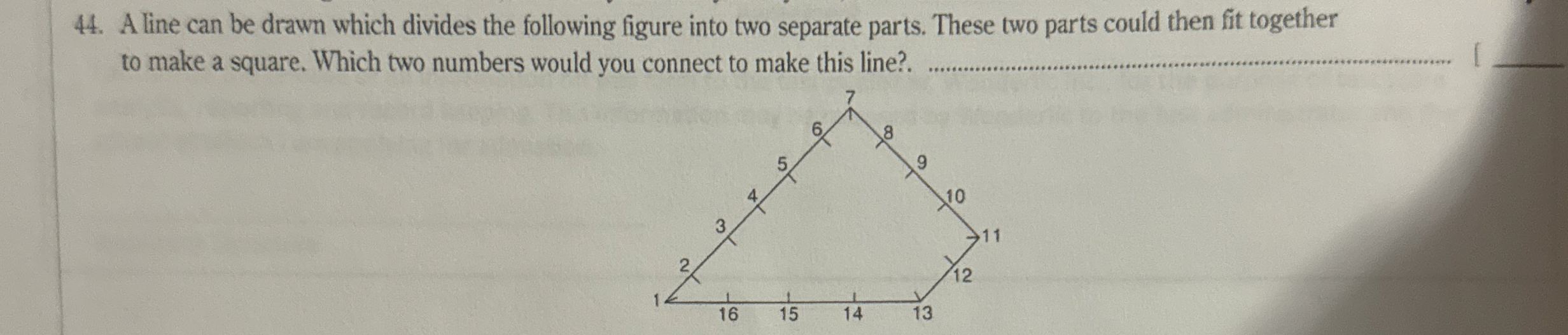 Solved A line can be drawn which divides the following | Chegg.com
