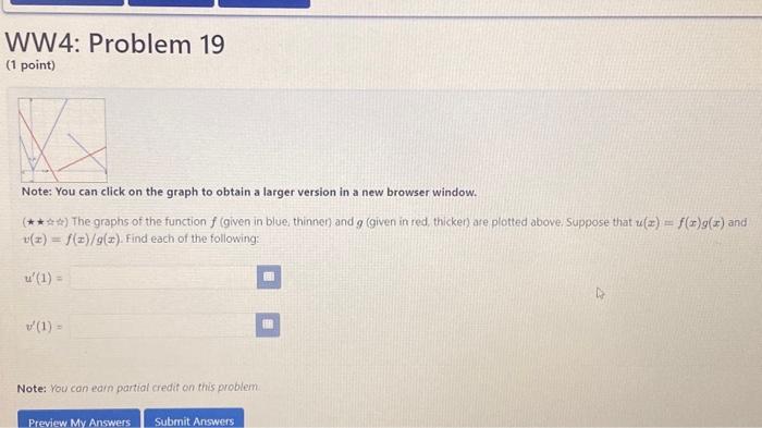 Solved WW4: Problem 19 (1 point) Note: You can click on the | Chegg.com