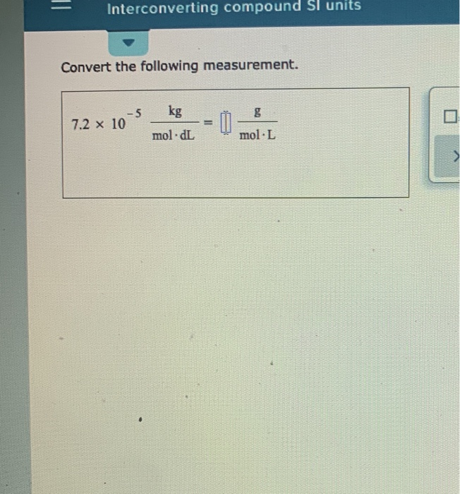 Solved Interconverting compound si units Convert the | Chegg.com