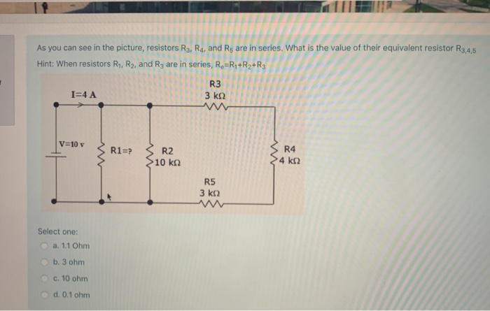 Solved As you can see in the picture, resistors R3, R4, and | Chegg.com